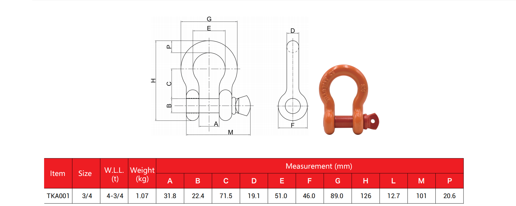 4x4 Off Road Black Painted Forged D Ring Shackle from China ...